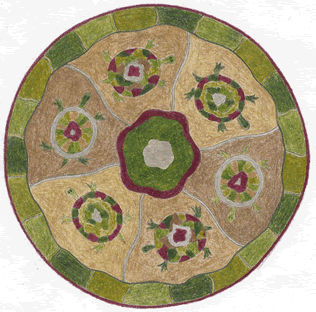 Whimsy Rugs - Primitive Rug Hooking Patterns & Kits - Round Rugs